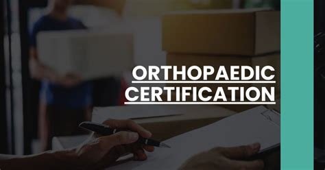 Orthopaedic Certification Onc 101