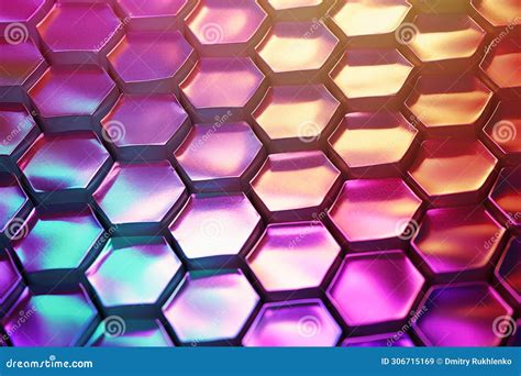 Gradient Honeycomb Convex Pattern Background Stock Image Image Of