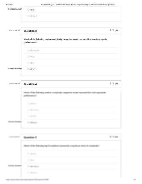 Solution Data Structures 4 4 Practice Quiz Introduction To Run Time