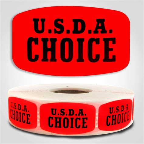 Usda Choice Label 1000 Stickers Butcher Labels
