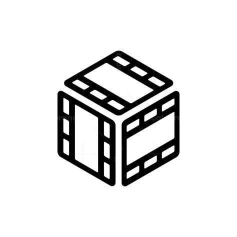 Movie Box Hexagon Modern Logo Scalebranding