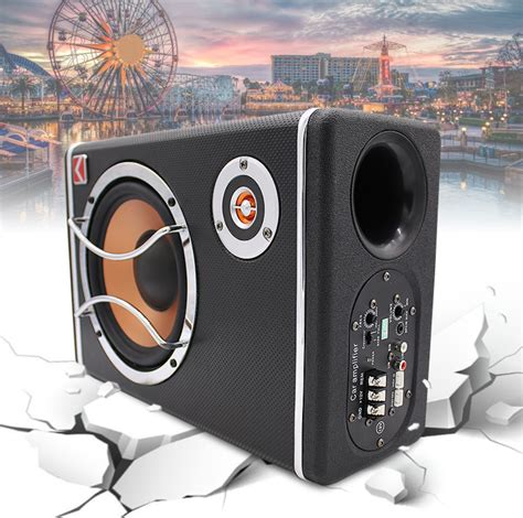 Loa Sub Hơi Siêu Trầm Loa Sub Gầm Ghế Mini 6 Inch 400w 12v Autocarclub Vn