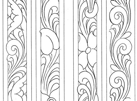 Beginner Free Printable Leather Tooling Patterns Pattern Inspiration Daily