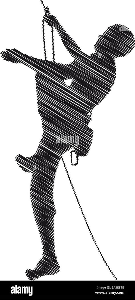 scaling vertical wall stock vector images alamy