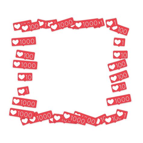 Premium Vector Social Media Counters Like Background Social Network