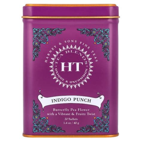 Harney And Sons Ht Tea Blends Indigo Punch 20 Sachets 14 Oz 40 G 20