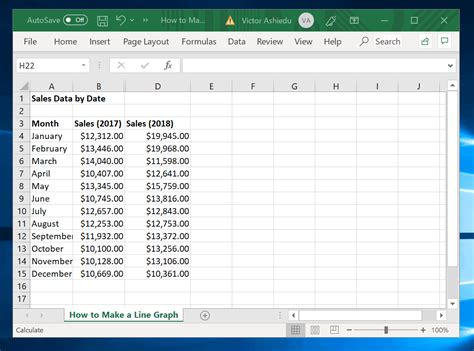 How To Make A Line Graph In Excel Itechguides