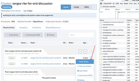 ability to scale down individual node s for rke2 provisioned clusters