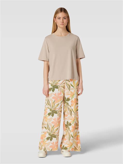 Roxy Broek Met All Over Bloemenmotief Model Midnight In Wit Online Kopen Pandc