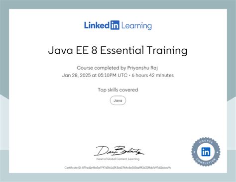Java Ee 8 Training Completion Pdf