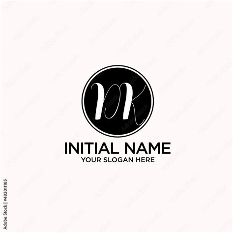 Dk Monogram Logo Template Vector Stock Vector Adobe Stock