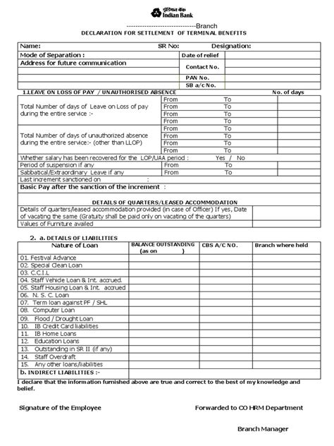 Gratuity Application Form Pdf
