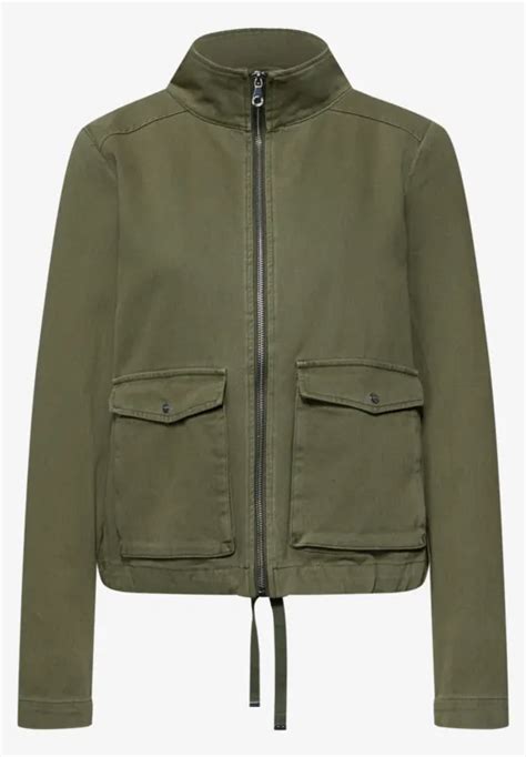 Street One Washed Look Jacke Für Damen In Grün Street One
