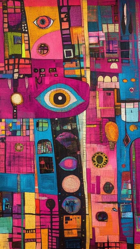 An Abstract Cultural Map Showcasing Diverse Urban Connections And