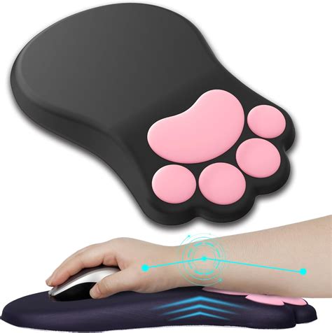 L Spoutto Ergonomic Mouse Pad With Wrist Restcute Cat Paw