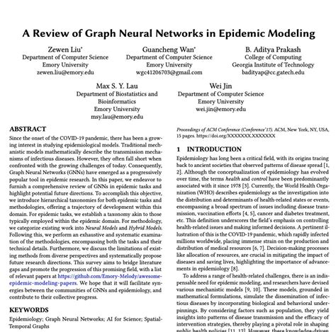 Wei Jin On Linkedin Kdd2024 Epidemiology Gnn Machinelearning Graph