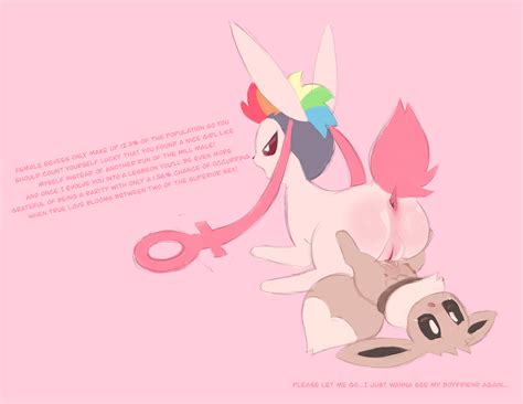 Rule 34 Angry Anus Brown Body Brown Fur Duo Eevee English Text Explaining Female Female Female