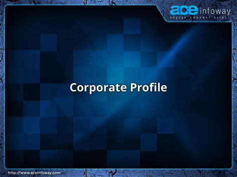 Ace Infoway Corporate Portfolio Ppt