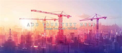 Construction Progress Skyline Psd High Quality Free Psd Templates For