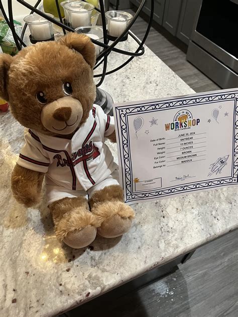 Brought Home Snitbear From Build A Bear Today R Braves