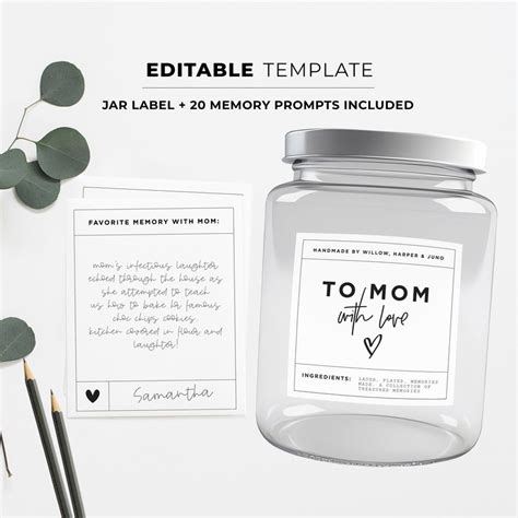 Memory Jar For Husband Etsy