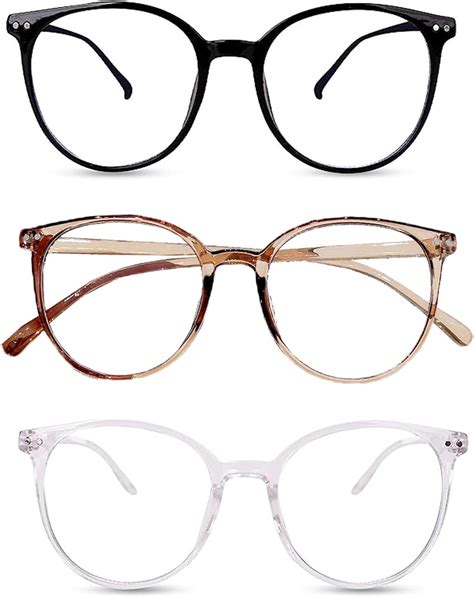 3 Pack Blue Light Blocking Glasses Anti Glare Eyeglasses With Blue