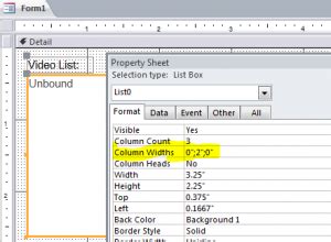 Format Listbox IAccessWorld Com