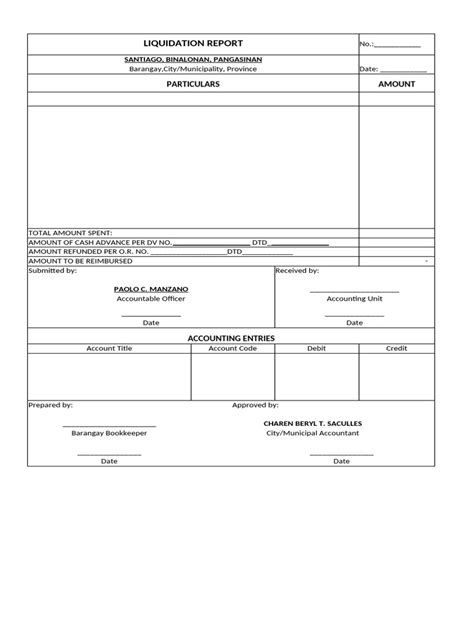Sk Liquidation Report Pdf