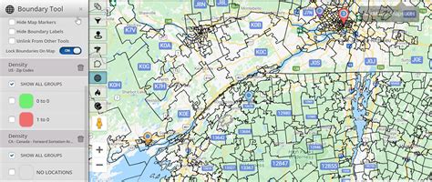 Postcode Mapping Postal Code Mapping Software Maptive