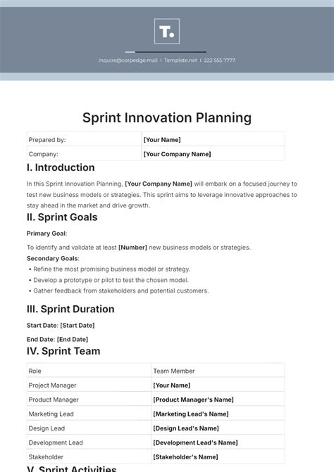 Free Innovation Templates To Edit Online