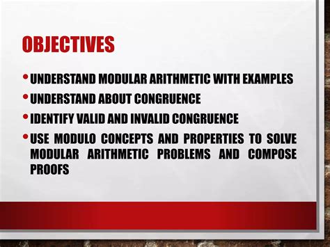 Modular Arithmetic Ppt