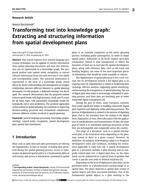pdf transforming text into knowledge graph extracting and