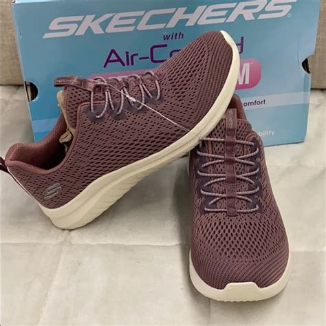 Skechers Shoes Skechers Mauve Slip On Memory Foam Bungee Size 75