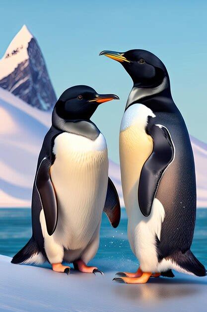 Premium Ai Image Adele Penguins In Antarctica Digital Artwork
