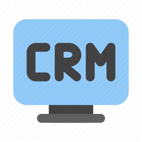 Crm Software Screen Computer Business And Finance Icon Download On Iconfinder