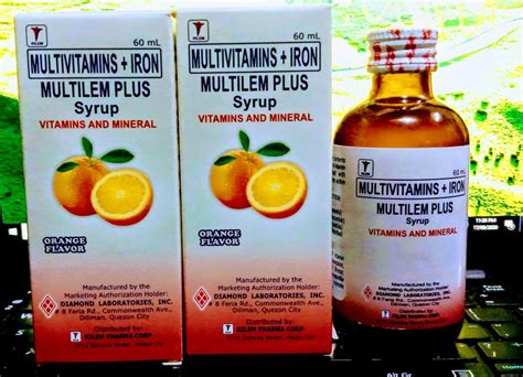 Multilem Plus Syrup Multivitamins Iron 60ml Vitamins And Mineral