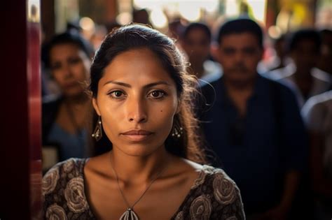 Premium Photo Voter In An Election Polling Station Voting For The