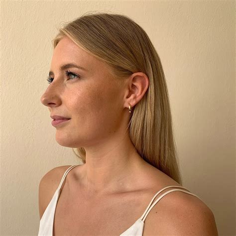 Moe Ring Earring 15mm Plain G