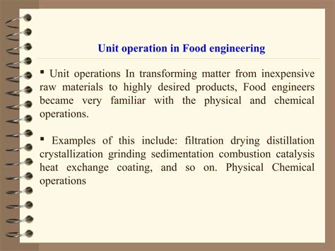 Unit Operations In Food Industry Ppt