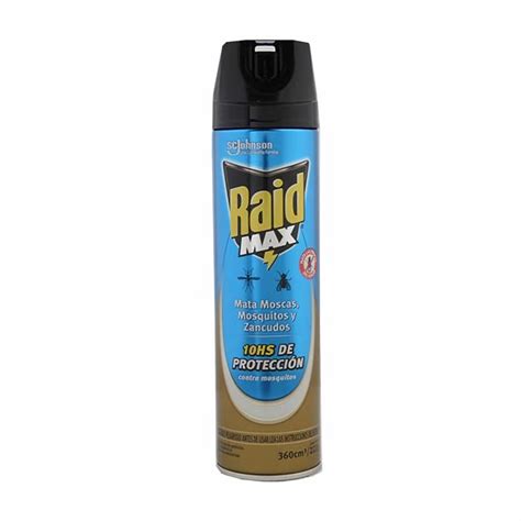 Insecticida Raid Max Mata Moscas Y Mosquitos En Aerosol 370cc Precio