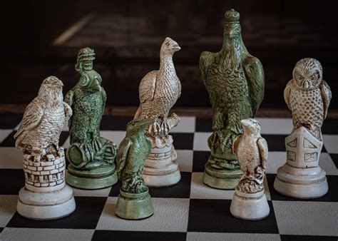 Made To Order Chess Set British Birds Similar To The Set In Blade