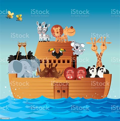 Noah Arche Stock Vektor Art Und Mehr Bilder Von Arche Arche Illustration Comic Kunstwerk