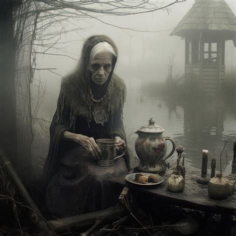 Premium Ai Image Swamp Witch Generative Ai