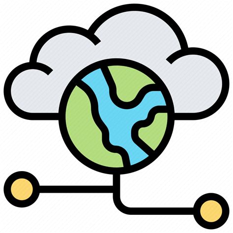Cloud Data Link Network Worldwide Icon Download On Iconfinder