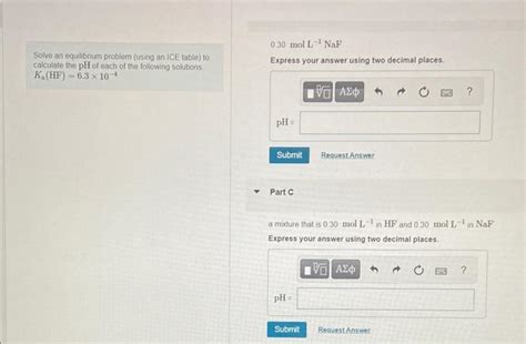 Solved Solve An Equilibrium Problem Using An Ice Lable To