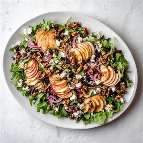 Apple Walnut Salad Wapple Cider Vinaigrette