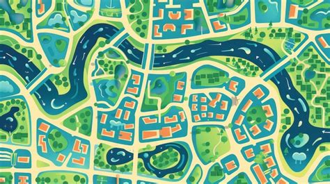 Illustration Moderne Du Modèle Du Centre Ville Avec Une Belle Image De