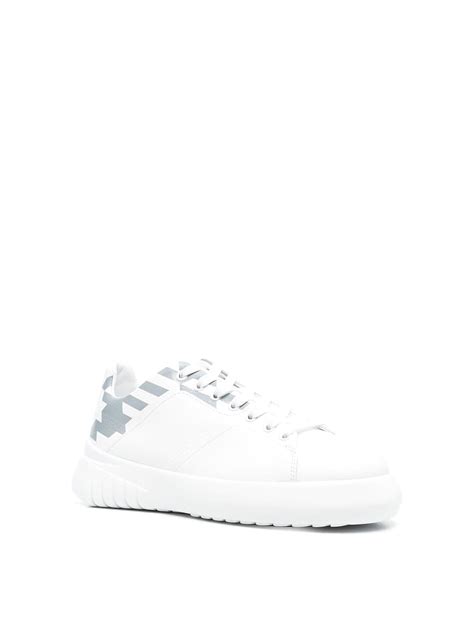 Emporio Armani Embossed Logo Leather Sneakers X3x164xf706s646