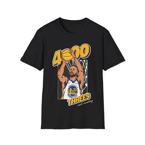 Stephen Curry 4000 Threes Shirt Steph Curry Golden Warriors Tee