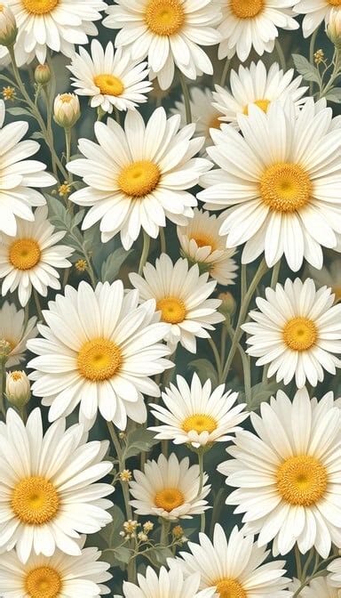 Free Dreamy Daisy Pattern Photo Daisies Floral White Download At Stockcake